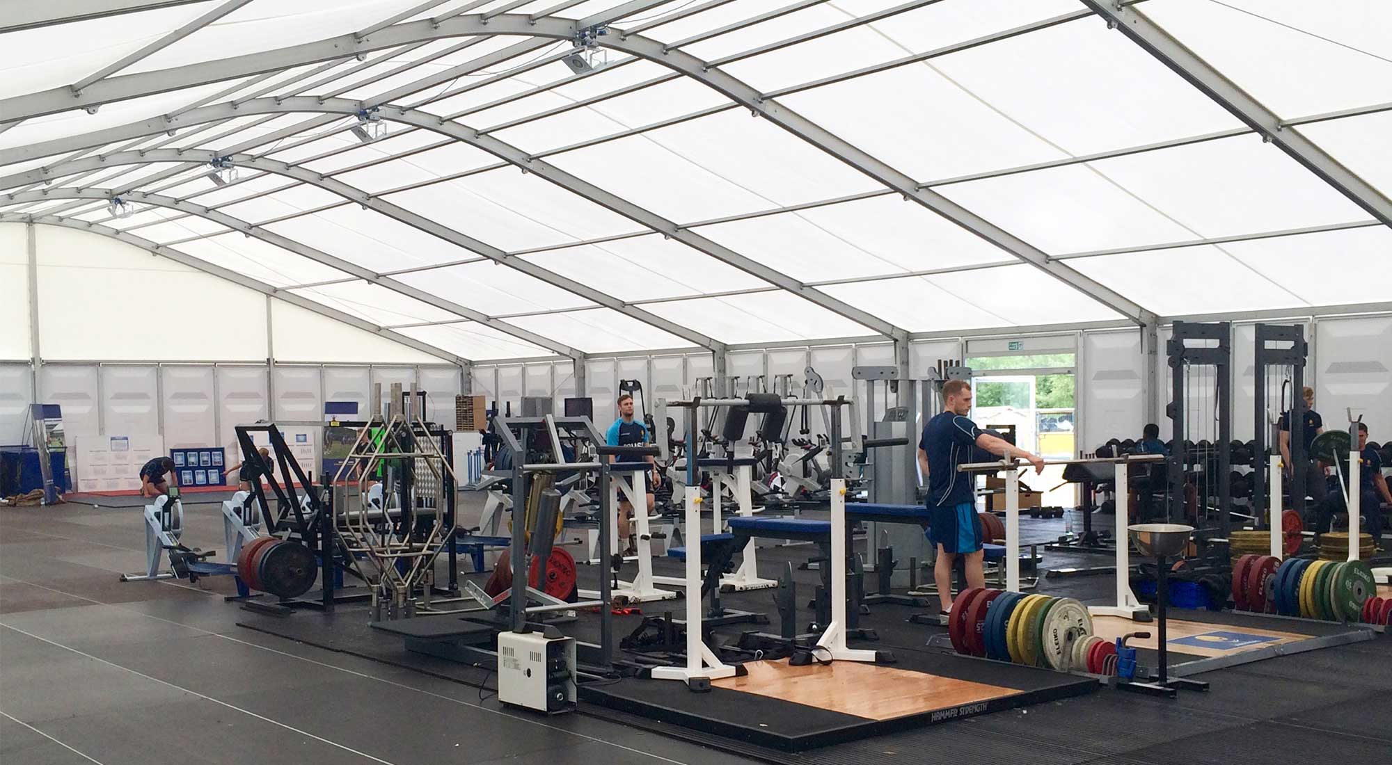 Temporary Gyms, Sports Halls & Health Clubs